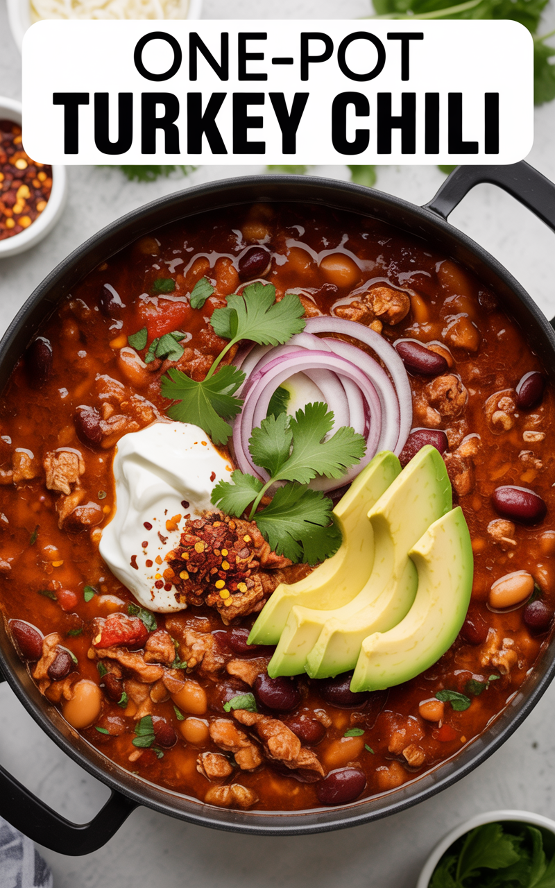 Hearty One-Pot Turkey Chili: A Simple, Wholesome Feast in One Pot - One ...